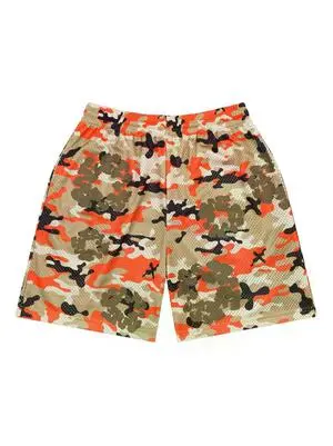 DENIM TEARS Camouflage Wreath Mesh Shorts - Brown
