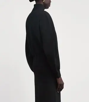 JOSEPH Milano-knit Sable Bomber Jacket - Black