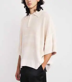 WALES BONNER Short-sleeve Polo Sweater