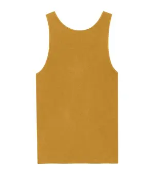 Saint Laurent Ribbed Cotton Cassandre Tank Top