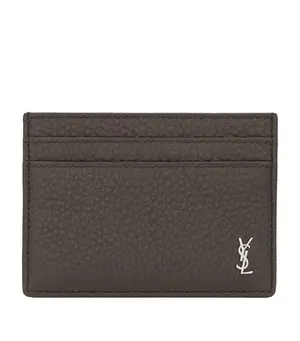 Saint Laurent Cassandre Card Holder - Grey