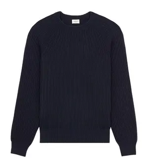 Saint Laurent Cotton Crew-neck Sweater - Blue