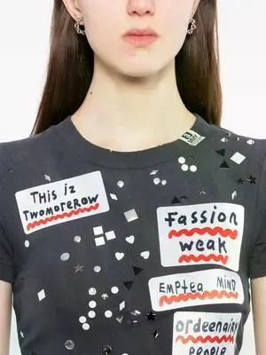 Mihara Yasuhiro Printed Crewneck T-shirt