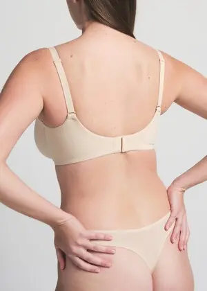 SKIMS Unlined Stretch-jersey Demi Bra - Cream