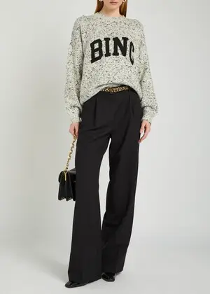 ANINE BING Trent Straight-leg Canvas Trousers