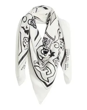 Givenchy Scarf Modal, Cashmere - White