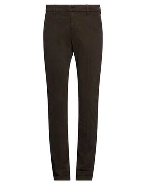 DONDUP DONDUP Military Cotton Stretch Twill Chino Pants Brown
