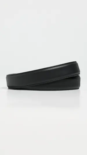 Polo Ralph Lauren Full-grain Etched Leather Dress Belt - Black