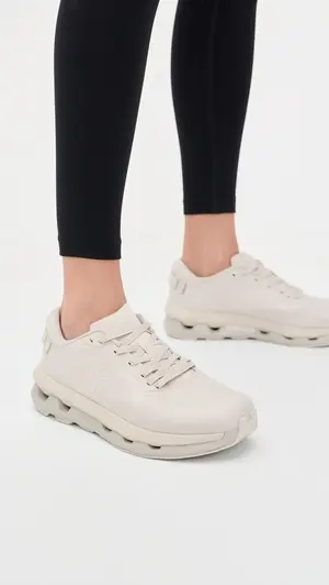 On Cloudze Running Sneakers - Pearl/truffle