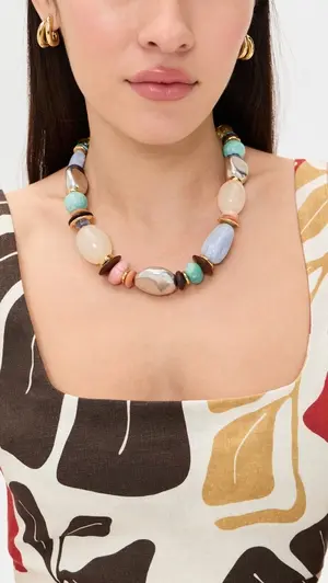 LIZZIE FORTUNATO Monument Collar Necklace