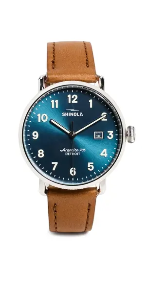 Shinola Canfield 3HD 38mm Watch Astro Blue
