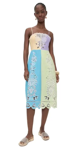 Hibiscus Cutwork Midi Dresses