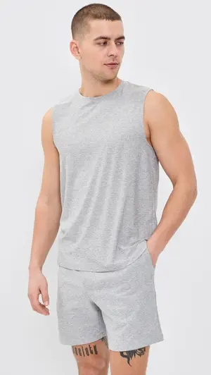 Beyond Yoga Featherweight Freeflo Muscle Tank 2.0 - Silver Mist