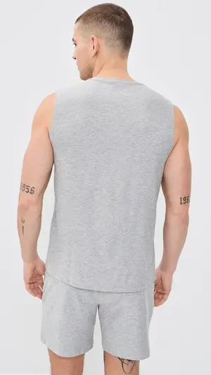 Beyond Yoga Featherweight Freeflo Muscle Tank 2.0 - Silver Mist