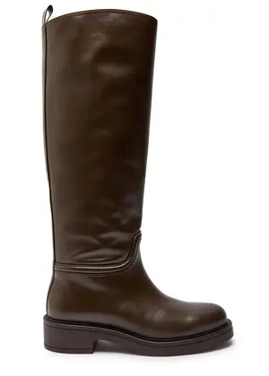 STUART WEITZMAN Celia Leather Knee-high Boots
