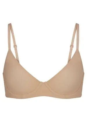 SKIMS Unlined Stretch-jersey Demi Bra - Beige