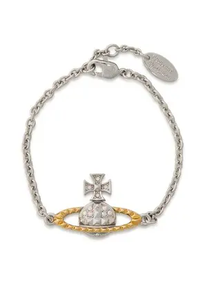 VIVIENNE WESTWOOD Mayfair Bas Relief Rhodium-plated Bracelet - Silver