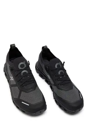 On Cloud 6 Versa Panelled Mesh-knit Sneakers - Black