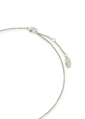 VIVIENNE WESTWOOD Agantha Bas Relief Pavé Necklace - Silver