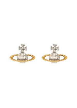 VIVIENNE WESTWOOD Mayfair Bas Relief Stud Earrings - Silver