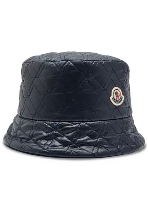 Moncler Reversible Quilted Nylon Bucket Hat - Navy