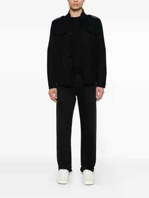 TOM FORD Felted Stand-up Collar Overshirt