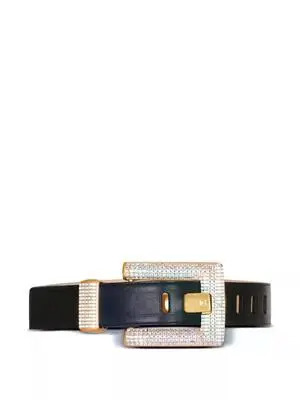 Balmain Square-buckle Belt - Black