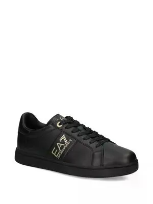 EA7 Classic Leather Sneakers - Black