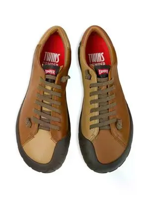 Camper Peu Path+ Two-tone Leather Sneakers - Brown