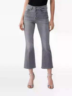 Liu Jo High-rise Five-pocket Bootcut Jeans - Grey