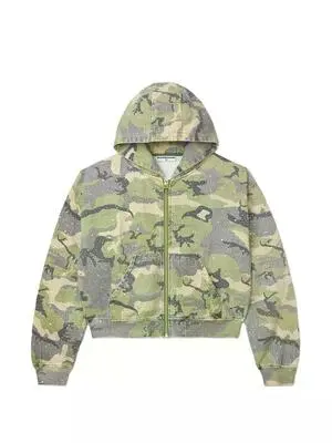 VALE FOREVER Crystal-embellished Camouflage Jacket