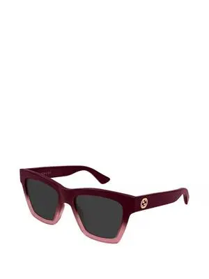 Gucci Geometric Frame Sunglasses