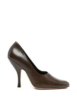 JUDE Date Leather Pumps - Brown