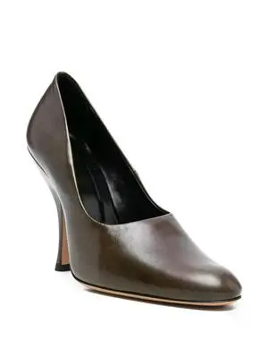 JUDE Date Leather Pumps - Brown