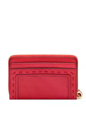 LANCEL Tassel Zip-around Wallet - Red