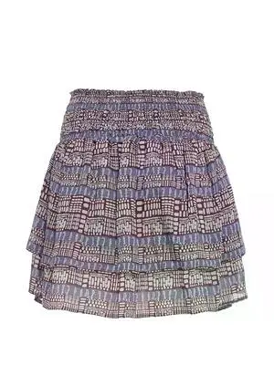 Devotion Patterned Mini Skirt