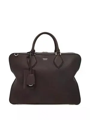FERRAGAMO Leather Tote Bag - Brown