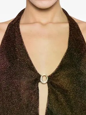 Oseree Ring-detail Top - Brown