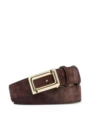 LANCEL Angele Suede Belt - Brown
