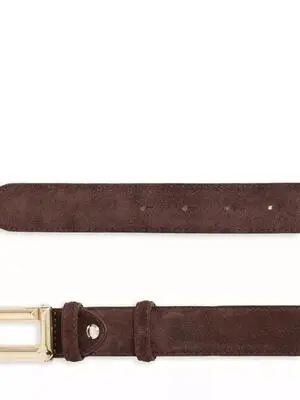 LANCEL Angele Suede Belt - Brown