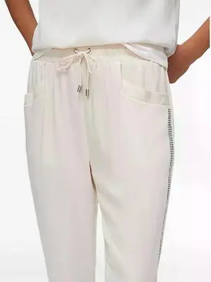 Liu Jo Rhinestone Drawstring Track Pants