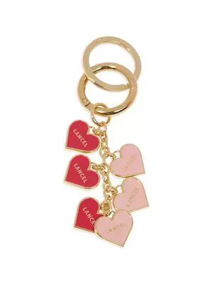 LANCEL Heart Charm Keyring - Gold