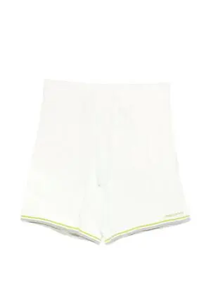 Casablanca Drawstring Knit Shorts - White