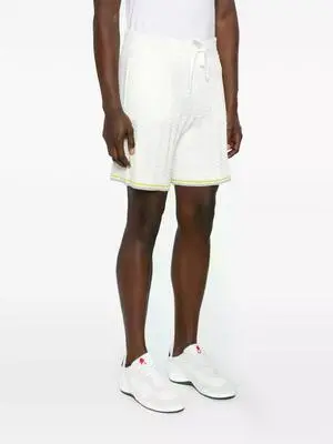 Casablanca Drawstring Knit Shorts - White