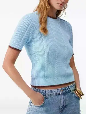 Liu Jo Cable-knit Sweater With Decorative Buttons