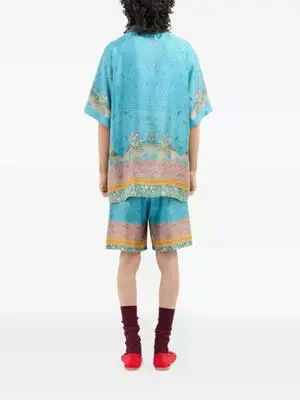 PIERRE-LOUIS MASCIA Patterned Polo Shirt