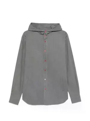 Kiton Hooded Buttoned Shirt