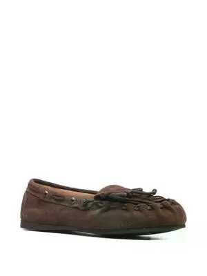P.a.r.o.s.h Fringed Boat Shoes - Brown