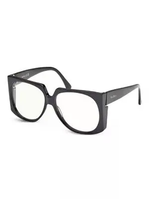 Max Mara Square-framed Glasses - Black