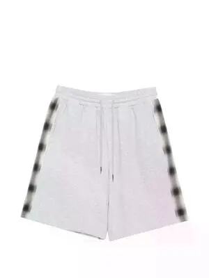 FENG CHEN WANG Checked-panel Track Shorts